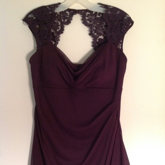 Dresses | Plum Lace Prom Dress | Poshmark